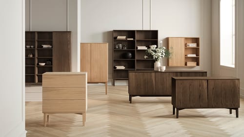 Wall units | Stylish boxes and modules to remedy storage issues | Bolia